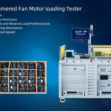 Fan motor loading tester successfully shipped - AIP